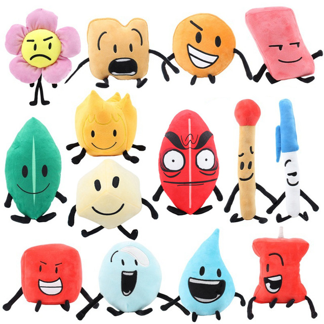 BFDI Plush Combo 5/12/19pcs Battle for Dream Island Plush Firey ...