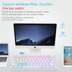 SKYLOONG GK61 Mechanical Keyboard 60% SK61 Swappable RGB for Gamers - Juhi