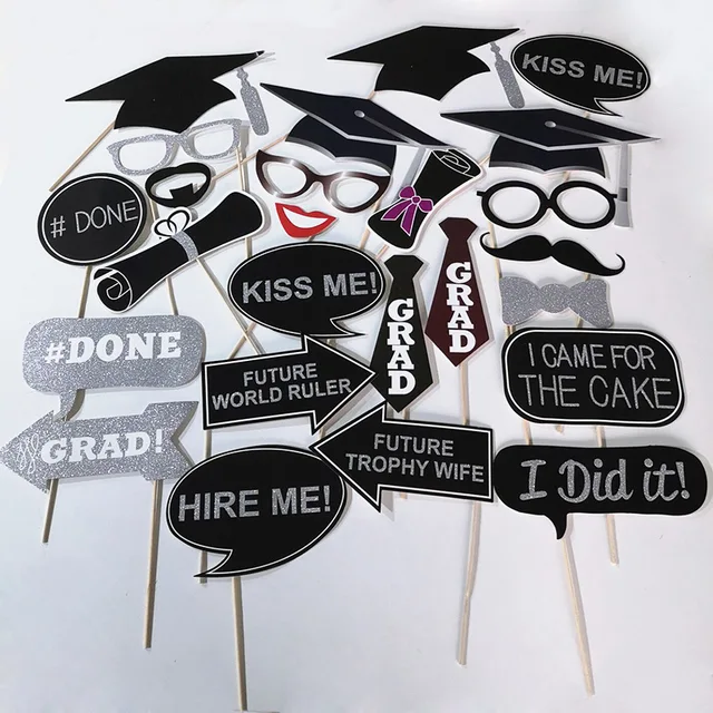 Fun Wedding Paper Photo Booth Props - Juhi